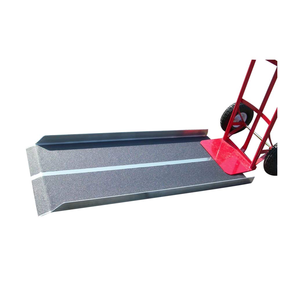 Dolly Ramp Hand Truck Dollie Aluminum Cart Loading Walk Curb Shed 4 Ft ...