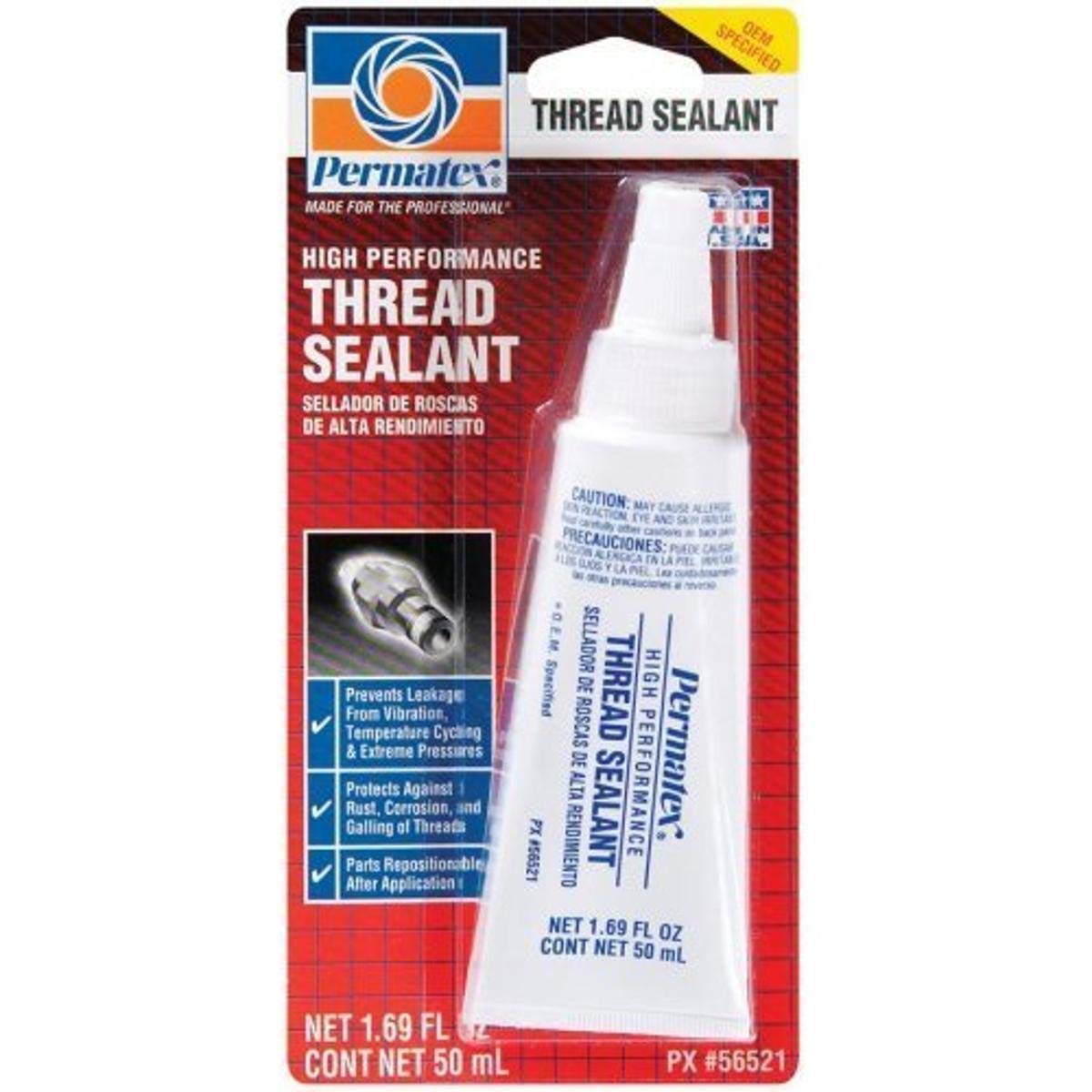 Permatex 56521-6Pk High Performance Thread Sealant ,Thread Lock & Scre ...