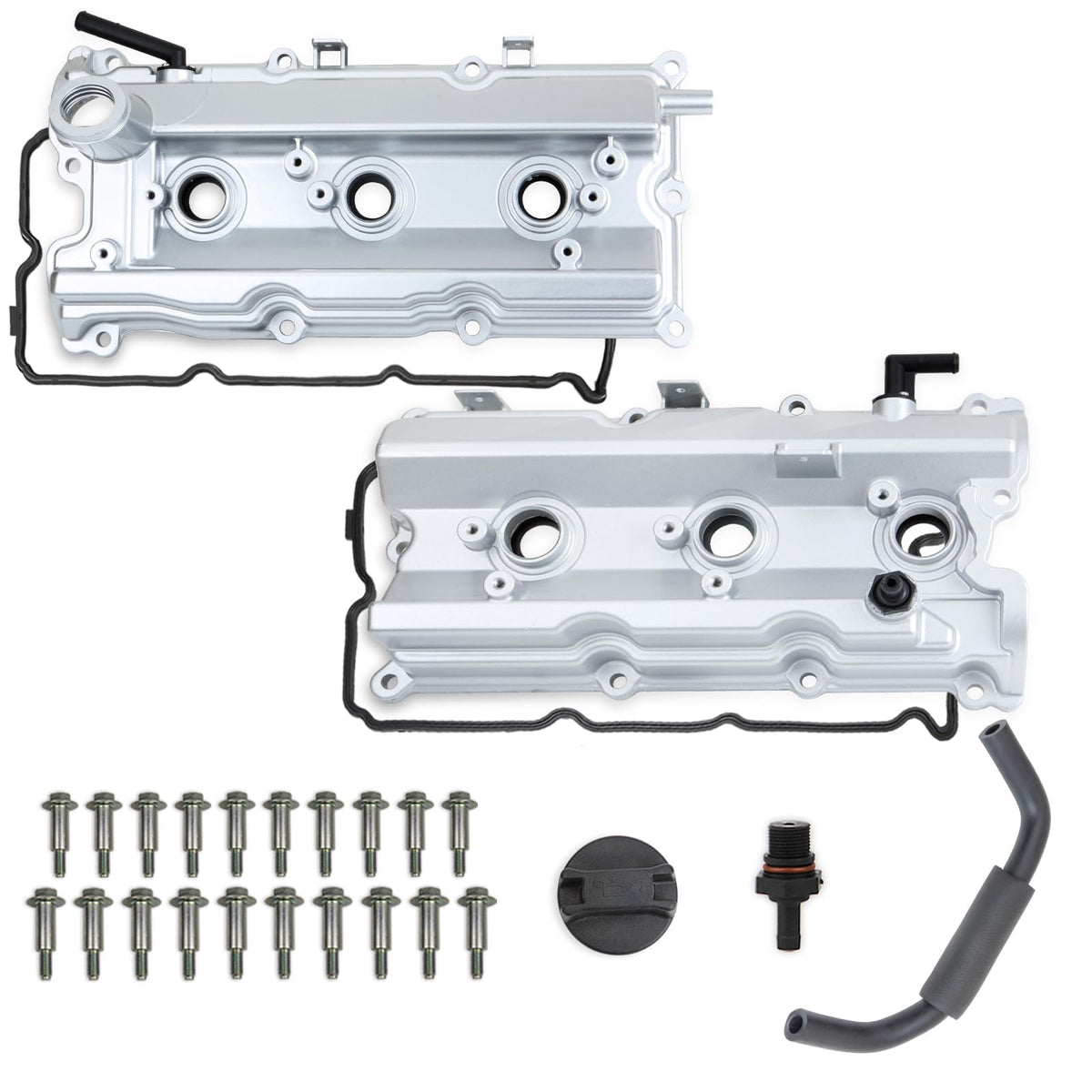 Mitzone Upgrade Vq35De Left And Right Aluminum Valve Cover With Tube C ...