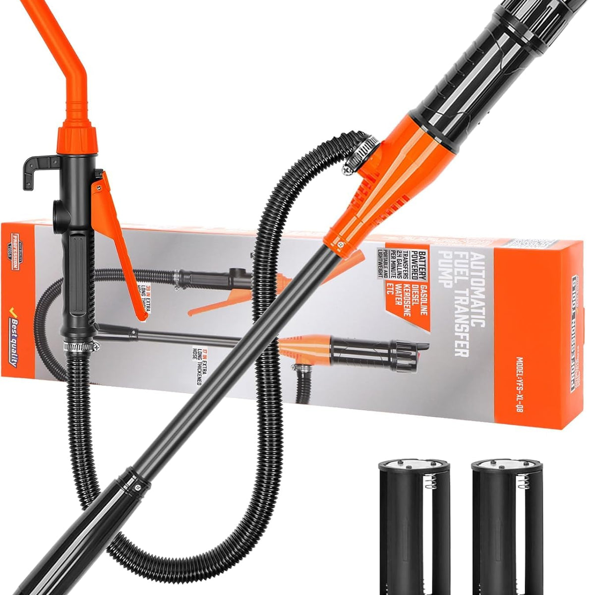 2025 Upgraded Portable Power Pump, Battery Operated Electric Siphon Pu ...