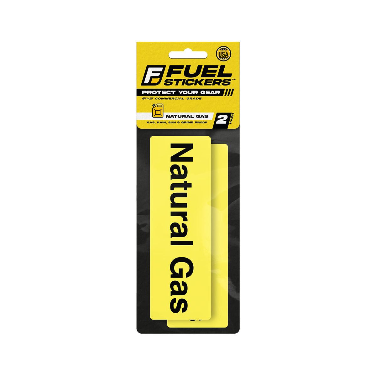 Natural Gas Sticker - Fuel Label Signage For Pipe, Storage Tank ...