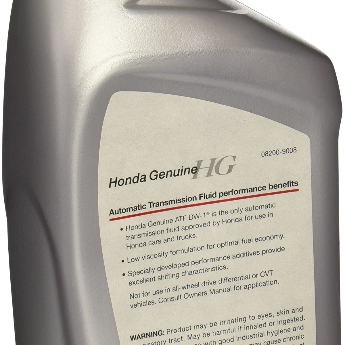 Honda 08200-9008 DW1 Automatic Transmission Fluid ATF -1 Quart 6pack ...