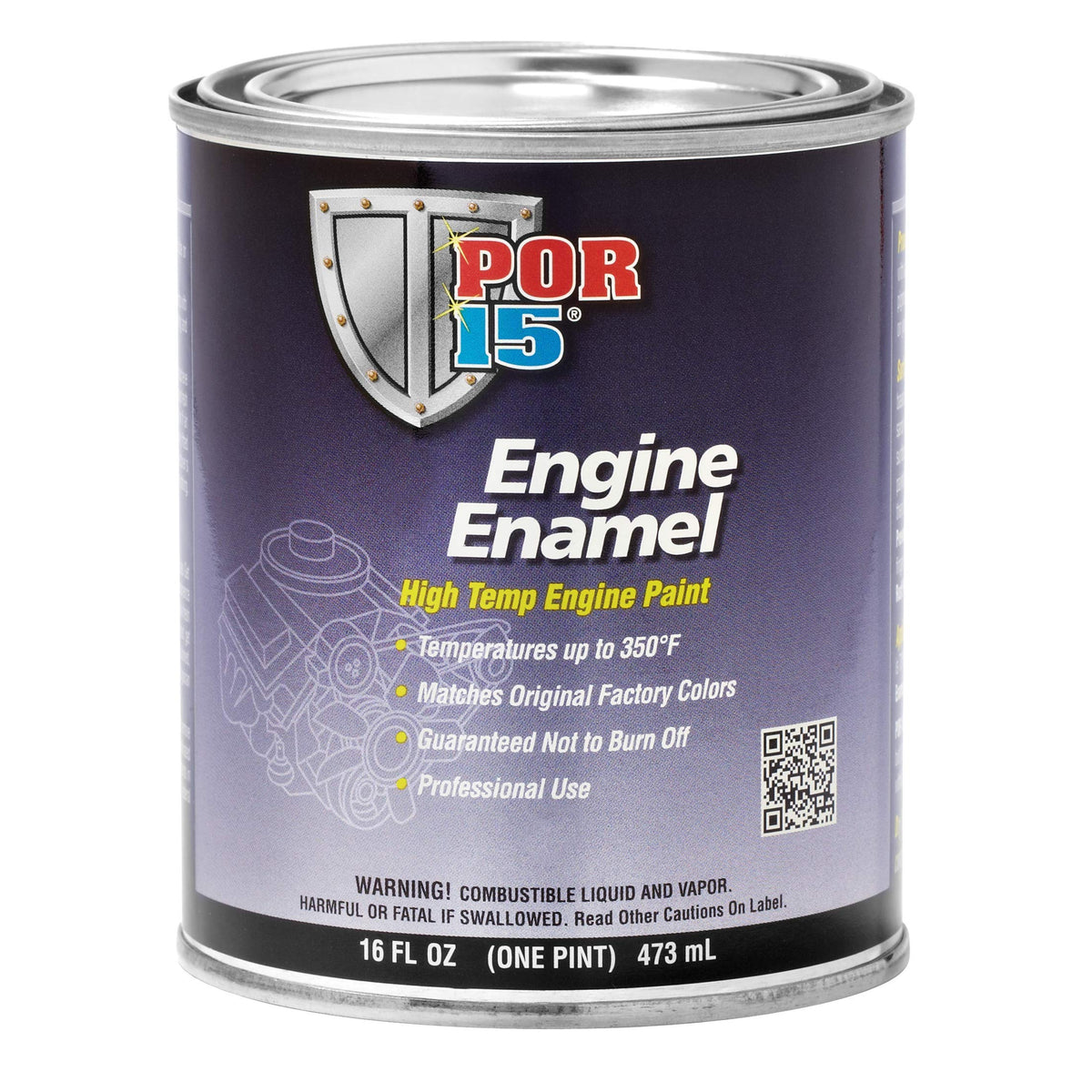 Por-15 Cadillac Dark Blue Engine Enamel - 1 Pt. - High Temp Engine Pai ...